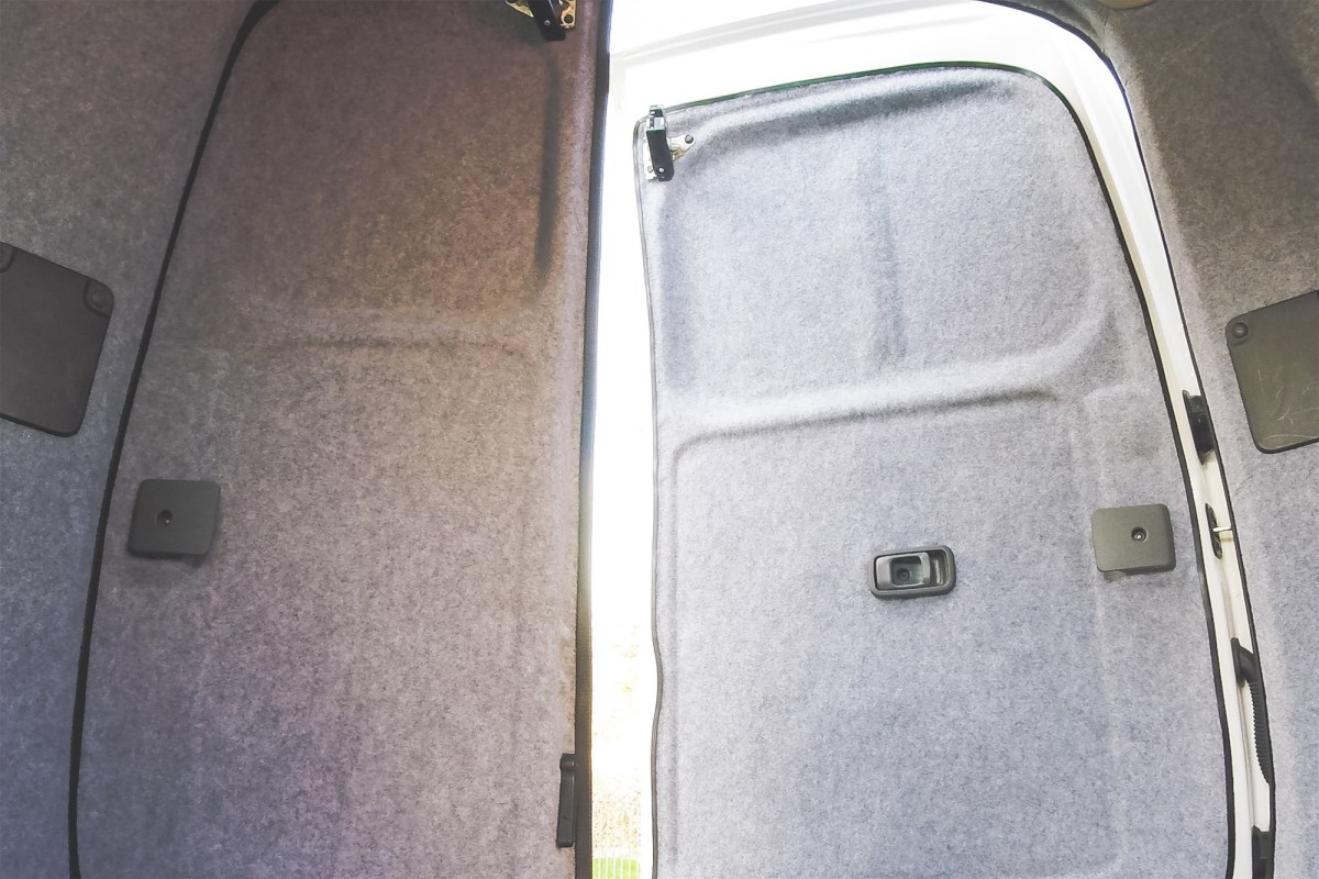 Carpeting The Van Doors & Creating A Neat Edge – The Tiny Camper Van