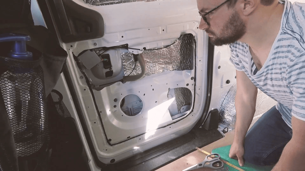 Insulating A Van Door Panel – The Tiny Camper Van