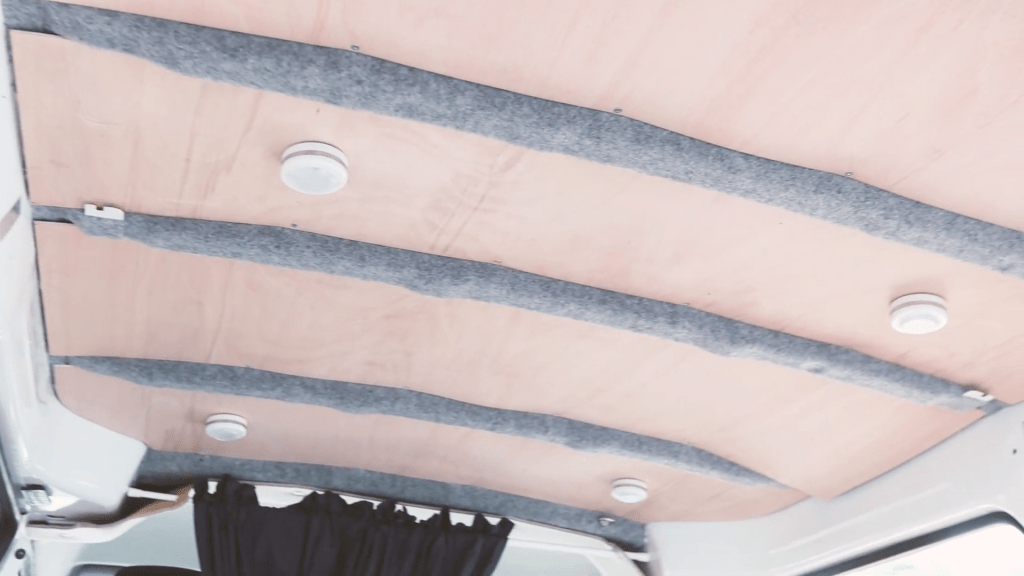 Insulating, Ply Lining And Carpeting The Van Ceiling – The Tiny Camper Van