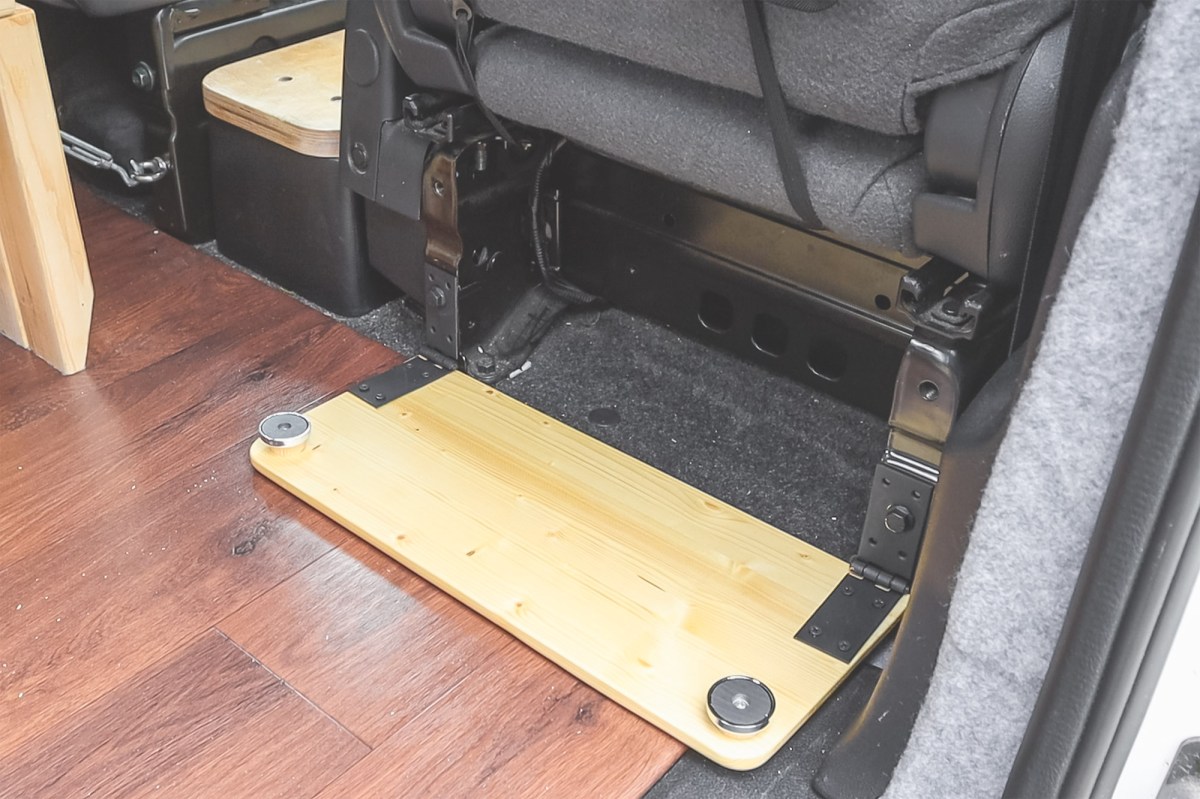Creating a SECRET STORAGE CUPBOARD Behind The Driver’s Seat – The Tiny ...