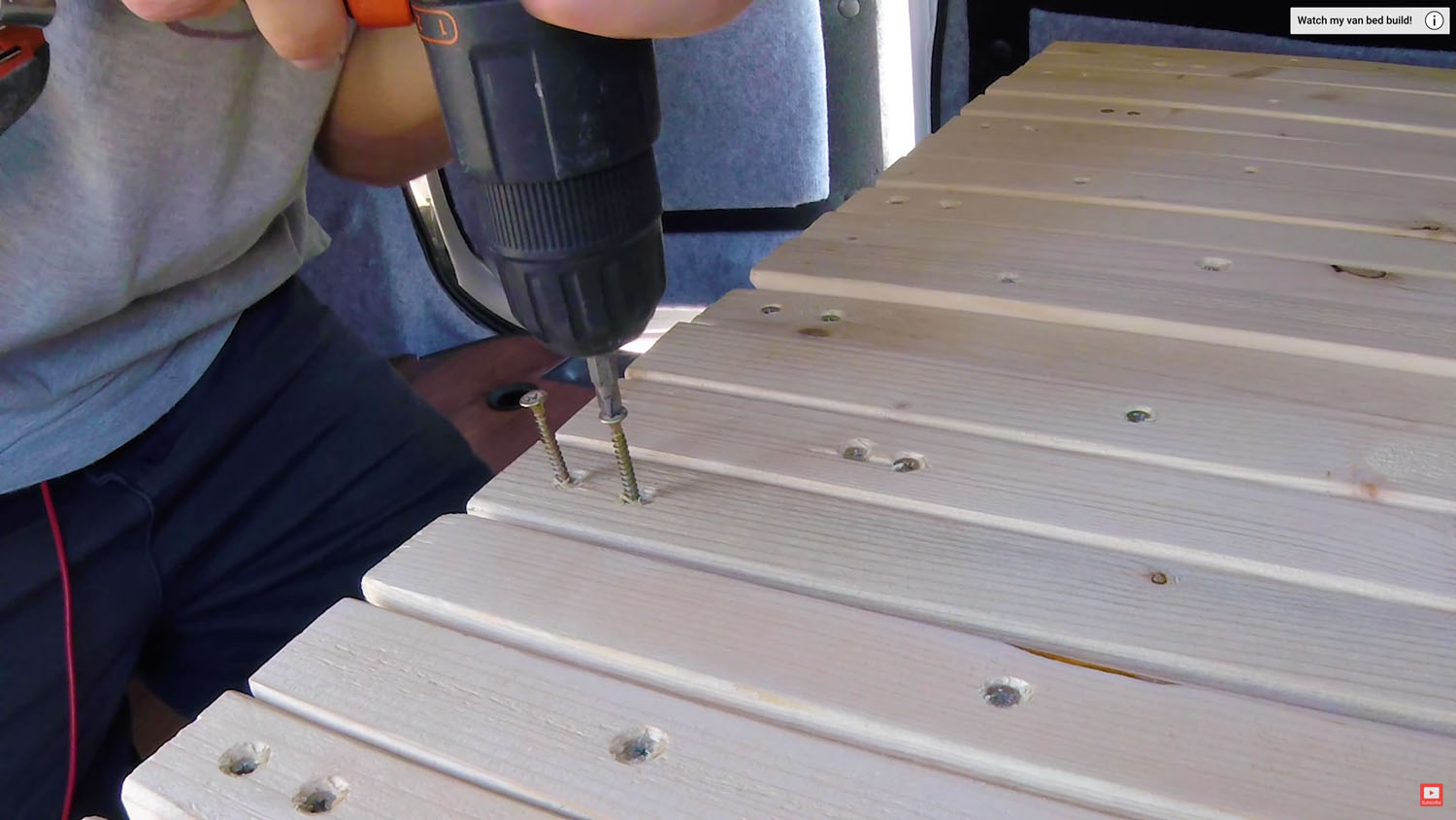 Finishing The Under Bed STORAGE In The Camper – The Tiny Camper Van